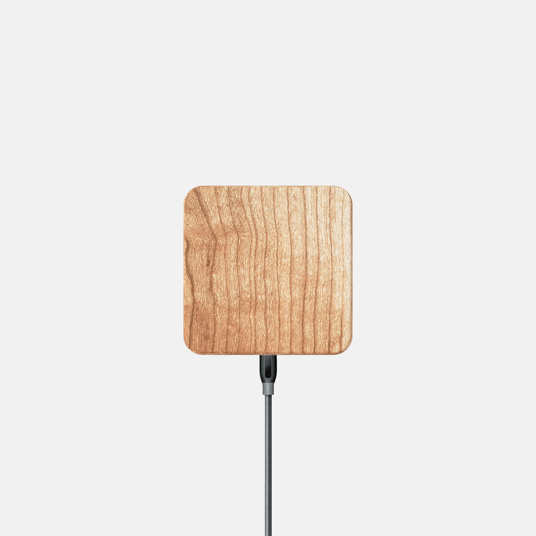 Wood Wireless Charger Block for iPhone/Pixel/Samsung. Fast Charging.