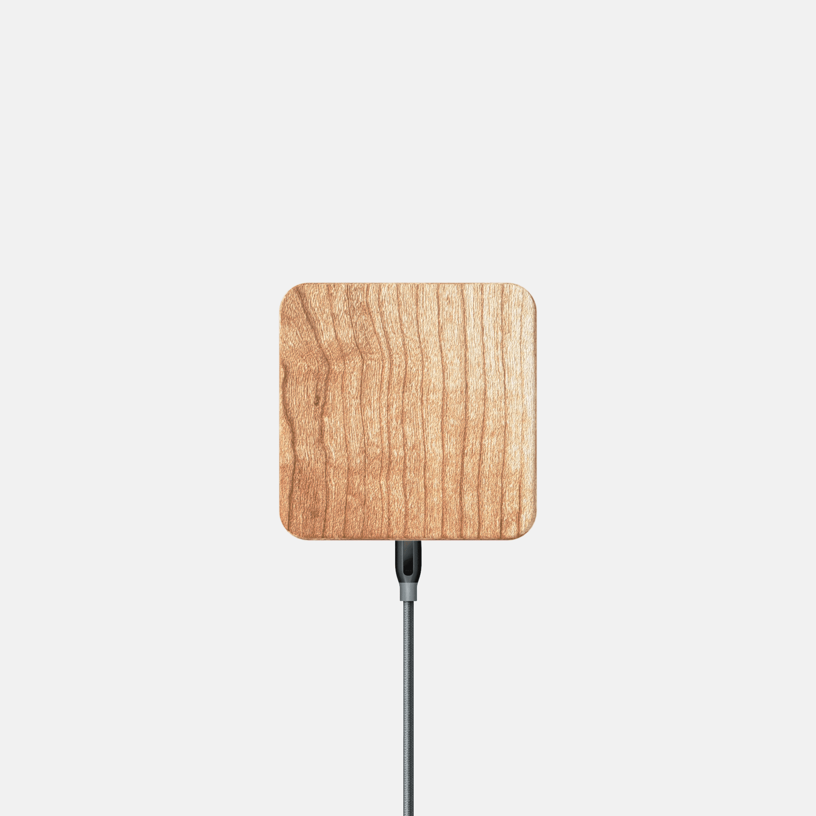 Wood Wireless Charger Block for iPhone/Pixel/Samsung. Fast Charging.